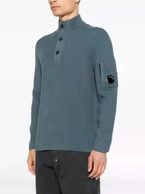 C.p. Company Button Detailed Sweaters For Men