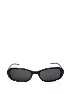 Chimi Code Oval-frame Sunglasses - Black