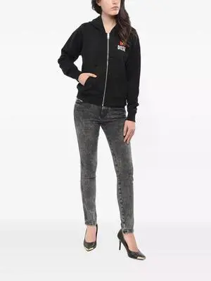 DIESEL® Logo-print Full-zip Hoodie