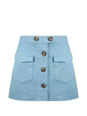 Red Valentino Button-front Cargo Mini Skort