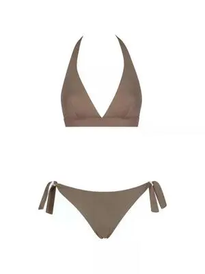 FISICO Halterneck Side-tie Bikini - Neutrals