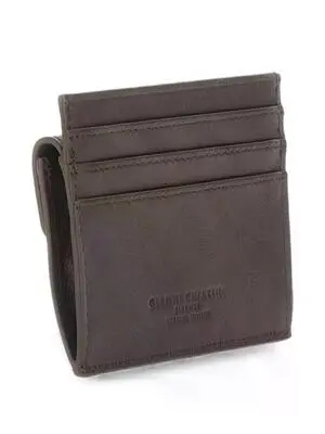 GIANNI CHIARINI Logo-embossed Leather Cardholder