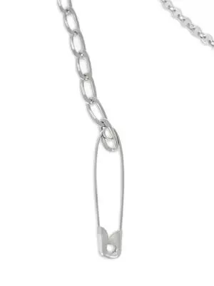 MAISON MARGIELA Safety-pin Necklace - Silver