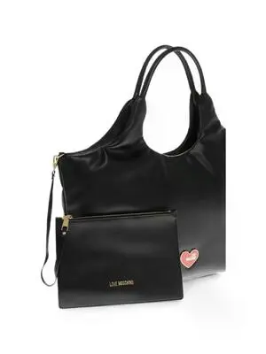Moschino Padded Heart-plaque Shoulder Bag