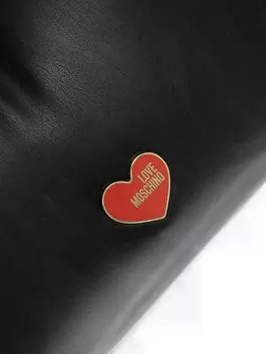 Moschino Padded Heart-plaque Shoulder Bag