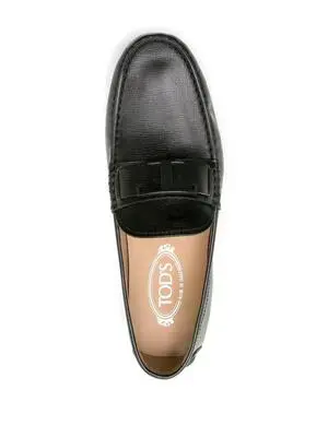 TOD'S Textured-leather Loafers