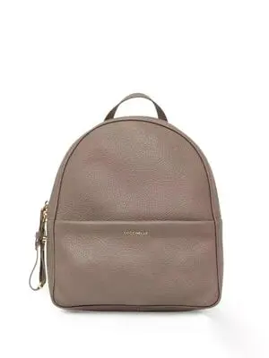 COCCINELLE Nory Grainy Leather Backpack - Neutrals