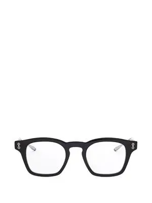 AKONI Wise Square-frame Glasses - Black