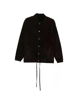 GIORGIO BRATO Suede Long-sleeves Jacket - Brown