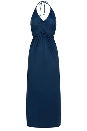 CHIC BY LIRETTE Halter Dress Natural Night - Blue