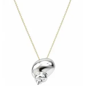 EYECONIC BY SAMAR AJRAM Shell Long Necklace - Silver