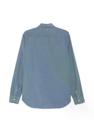 Canali Corduroy-texture Long-sleeve Shirt