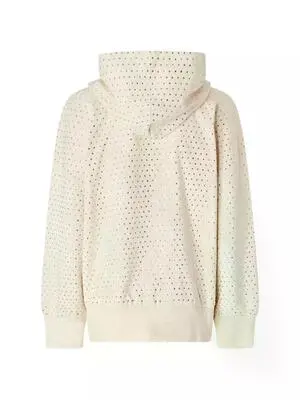 Pinko Rhinestone-embellished Zip-up Hoodie