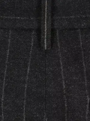 Brunello Cucinelli Pinstripe Sequin-embellished Palazzo Pants - Grey