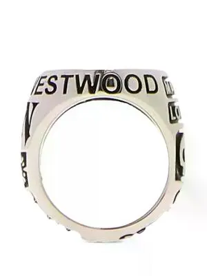 VIVIENNE WESTWOOD Lancelot Chevalier Orb Ring - Silver