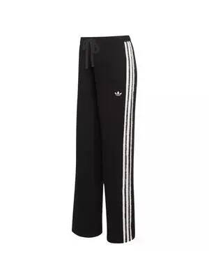 Adidas Firebird Logo-embroidered Side-stripe Track Pants - Black