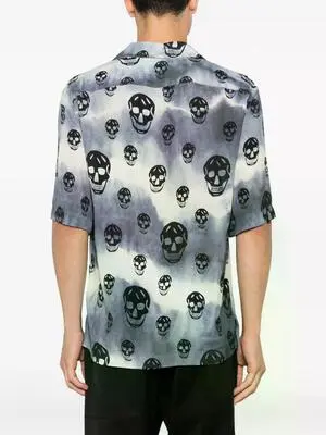 Alexander McQueen Skull-print Tie-dye Shirt