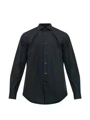 Paul & Shark Soffio Spread-collar Long-sleeve Shirt - Blue
