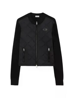 Burberry Quilted Nylon And Wool Jacket - Black
