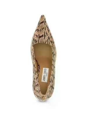 JIMMY CHOO Ixia Snake-effect Pumps