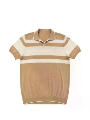 HERITAGE Striped Short-sleeve Polo Shirt
