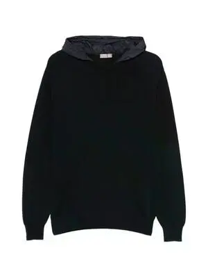 Herno Hooded Cotton Sweater - Black
