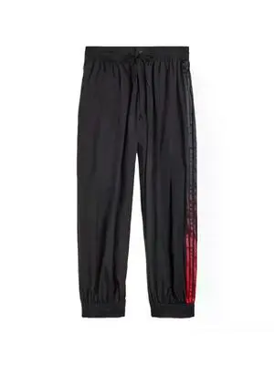 Y3 Gradient-stripe Drawstring Track Pants - Black
