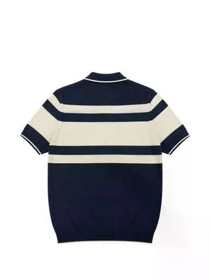 HERITAGE Striped Short-sleeve Polo Shirt