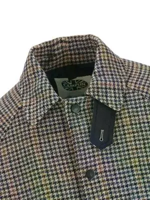 CAMPLIN Check-print Single-breasted Coat