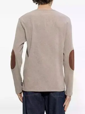 MAISON MARGIELA Ribbed-knit Sweater With Elbow Patches