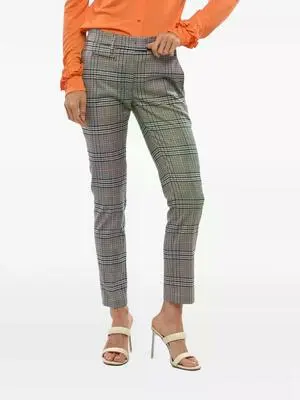 DONDUP Check-pattern Trousers - Grey