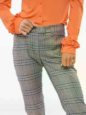 DONDUP Check Pattern Tailored Trousers
