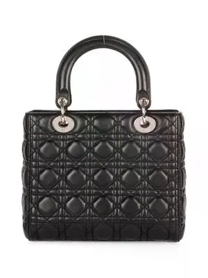 Dior Medium Lady Tote Bag - Black
