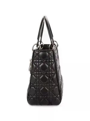 Dior Medium Lady Tote Bag - Black