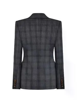 BLAZÉ MILANO Charmer Double-breasted Checked Blazer