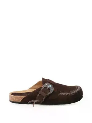 TAJI Sabot Mules - Brown
