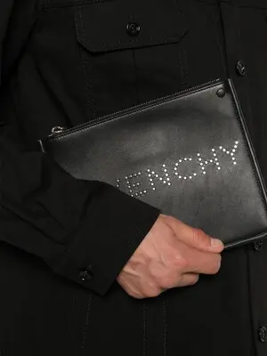 Givenchy Logo Leather Pouch