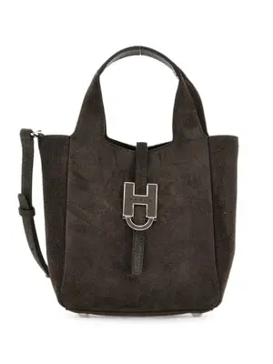 Hogan Trend Mini Leather Tote - Brown