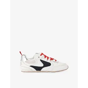 Kurt Geiger K Slim Runner Leather Trainers - White/oth