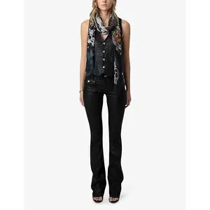 Zadig&Voltaire Kerry Butterfly-print Modal Scarf