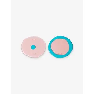 FISH DESIGN BY GAETANO PESCE Table Mates Resin Coasters Set Of Two - Clear Ruby Turquoise