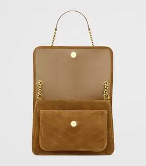 Saint Laurent Medium Suede Niki Shoulder Bag