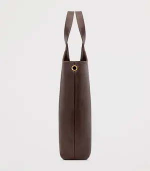 Saint Laurent Maxi Calfskin Icare Tote Bag - Beige