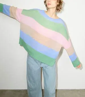 Max & Co. Linen Striped Sweater
