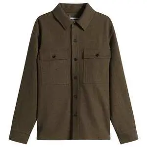 JIL SANDER Wool Overshirt - Teak