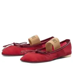 MAISON MARGIELA Mesh Moulded Toe Ballet Flats
