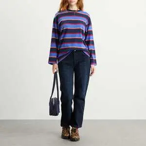 DAMSON MADDER Ali Long Sleeve Stripe T-shirt