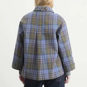 DAMSON MADDER Reversible Jerry Crop Trench Coat - Olive