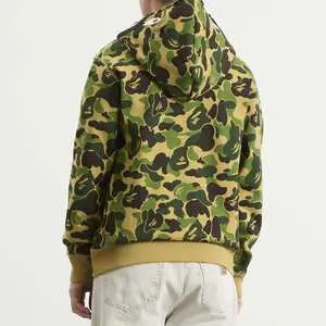 A BATHING APE Abc Camo Shark Zip Hoodie