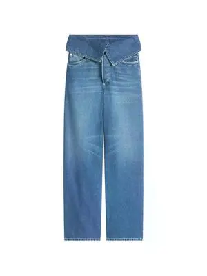 Dries Van Noten Folded Denim Pants